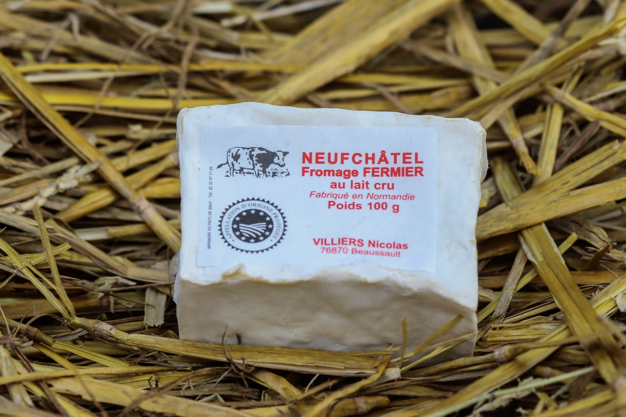 Neufchâtel aop briquette 100g- - 100 g - Villiers Nicolas, Fromages ...