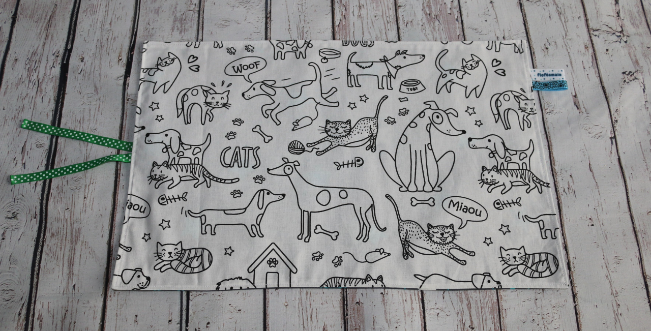 Set de table à colorier - 1 u - Floféemain - Locavor.fr